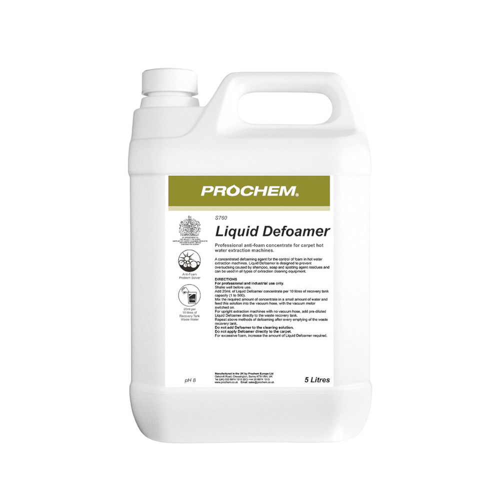 Buy Prochem Liquid Defoamer 5L | Professional Carpet Cleaner Anti-Foam