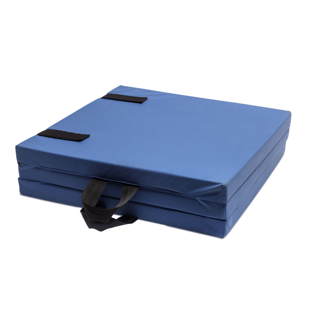 Foldable Crash Mat with Fastening Straps – High Density Foam Safety Mat ...