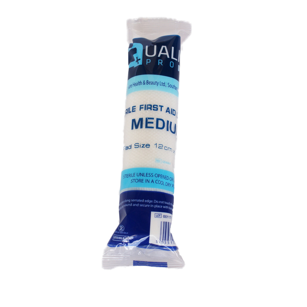 HSE Medium Stretch Dressing 12x12cm – Sterile First Aid Wound Dressing