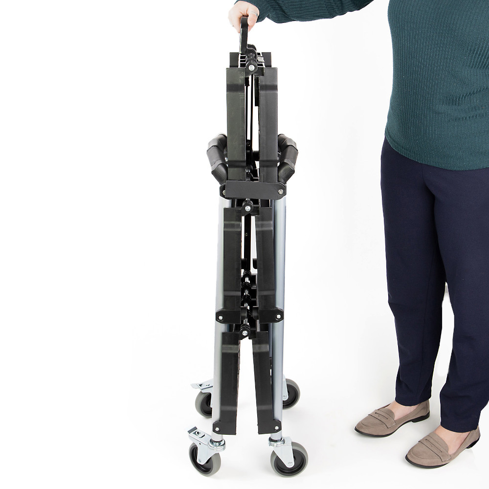 Folding Catering Trolley – 3 Tier Black | Space-Saving & Durable ...