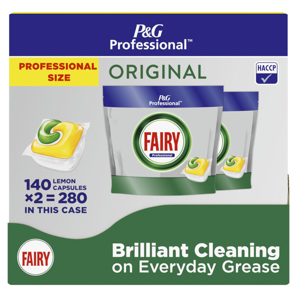 Fairy Pro All In One Lemon Dishwasher Tablets 2x140 – Powerful ...